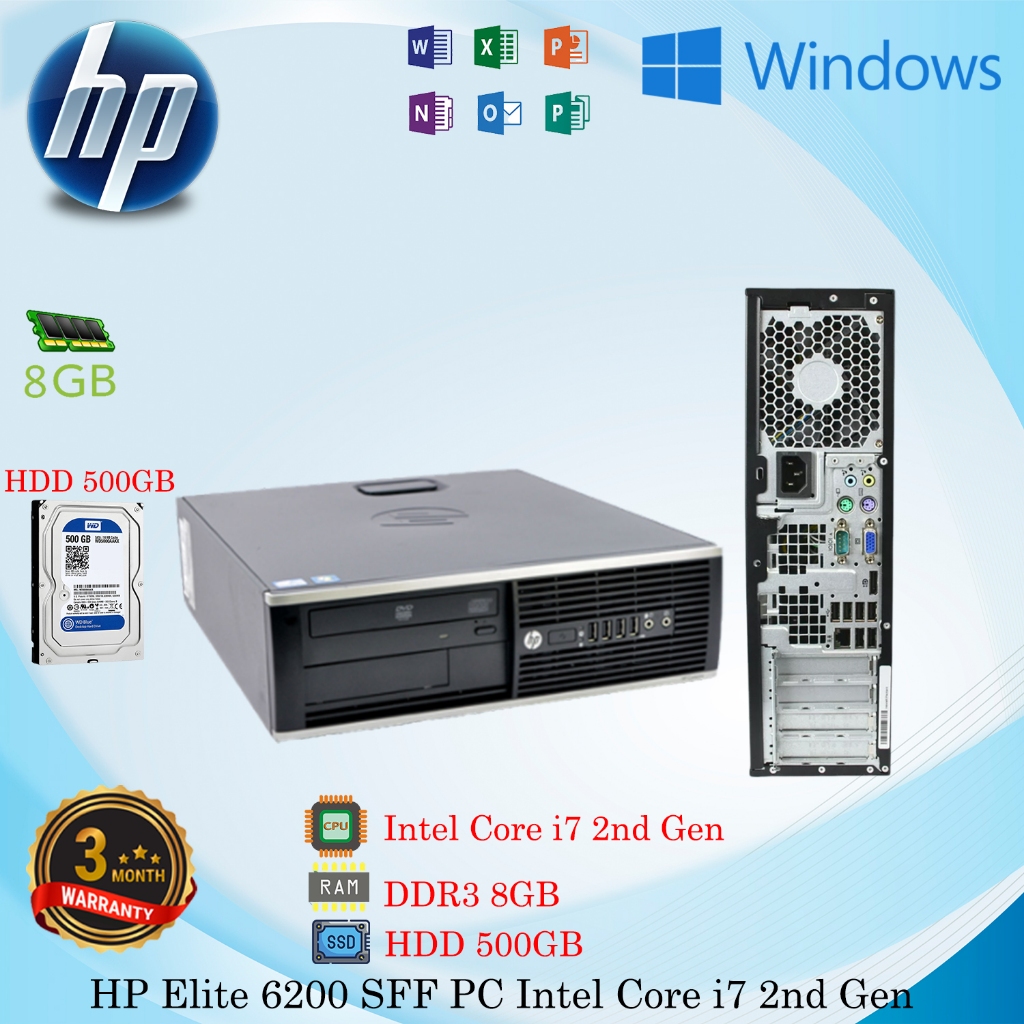 HP Elite SFF PC Intel Core i7-2nd @ 2600 3.40GHZ | Shopee Malaysia