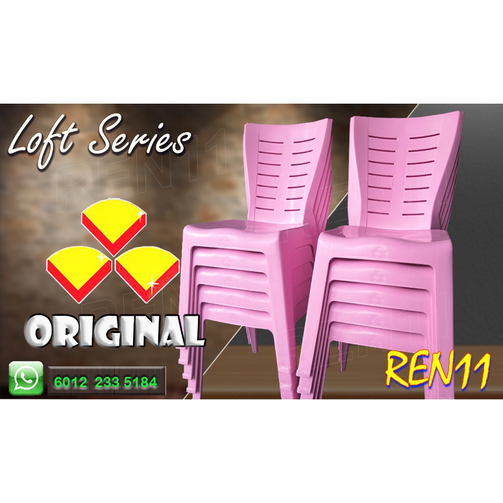 🔥Original🔥 3v EL701 Plastic Chair,Design Chair,kerusi makan ,Cafe Chair ...