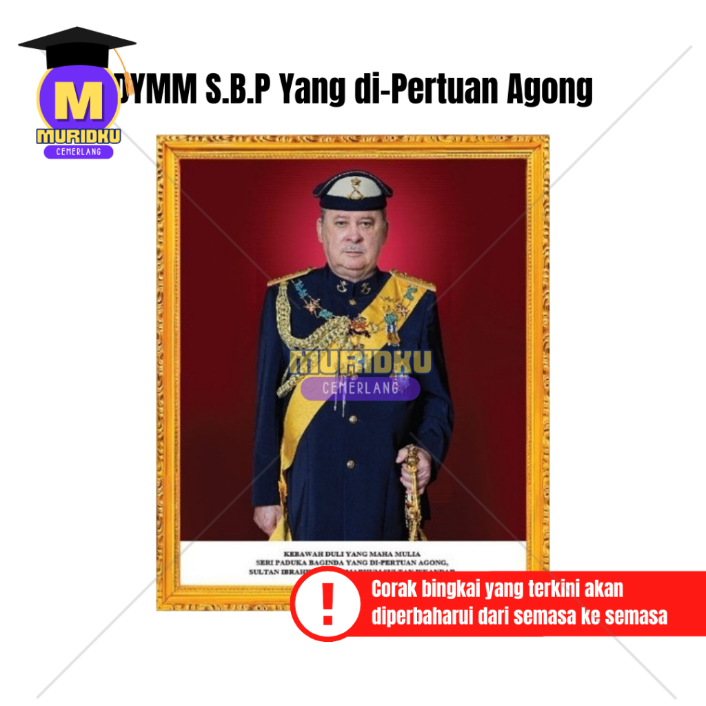 [READY STOCK] Bingkai Potret ,Poster / Gambar Percuma AGONG /PERMAISURI ...