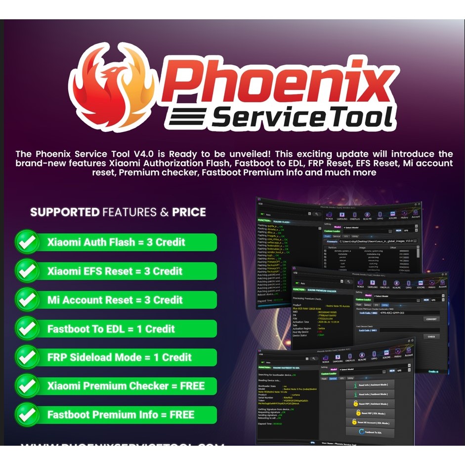 PHOENIX SERVICE TOOL CREDITS | Shopee Malaysia