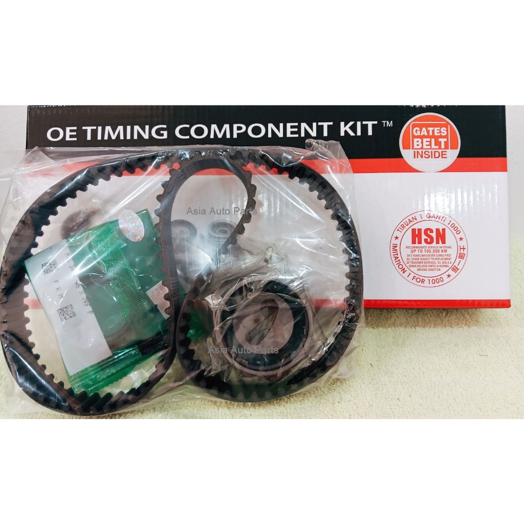 ORIGINAL GATES TIMING BELT SET KIT -PROTON WAJA (MD342154) - POS VITON ...