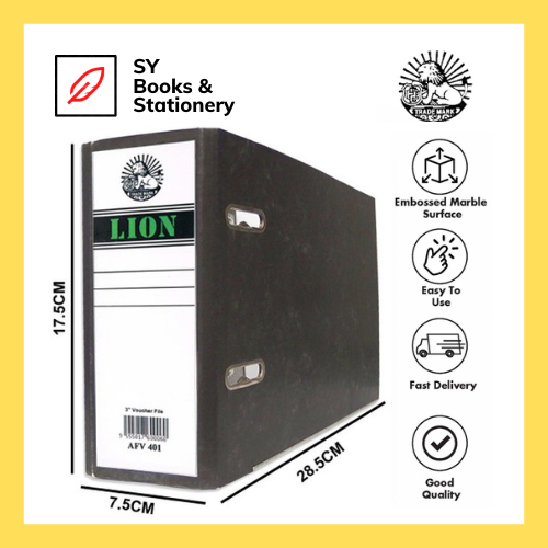 LION Voucher Arch File 3 Inch (75mm) -Half A4 (1pc) | Shopee Malaysia