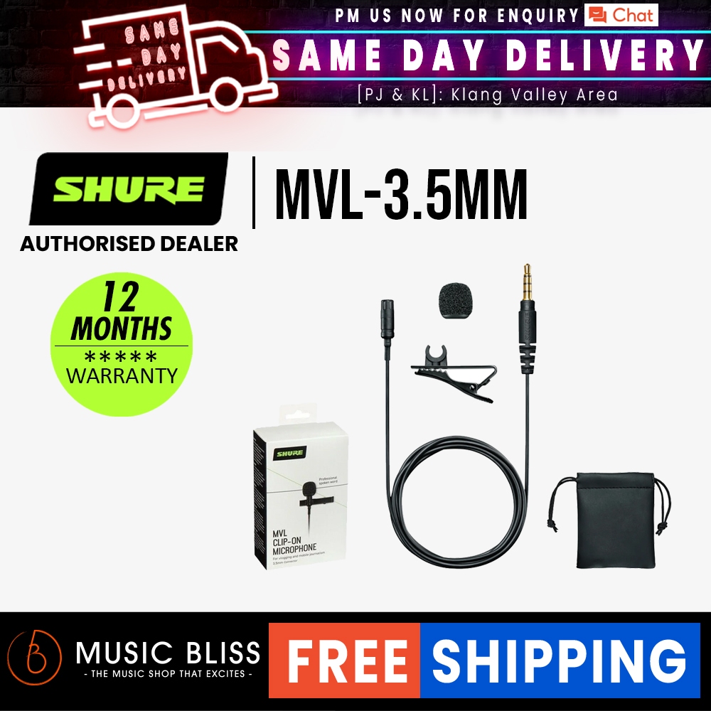 Shure MVL Mobile Lavalier Microphone | Shopee Malaysia