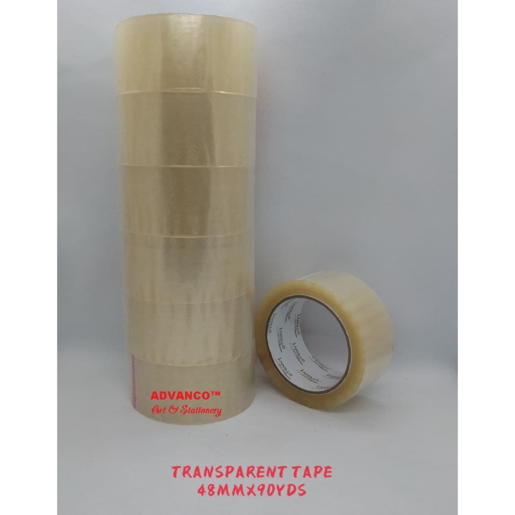 APOLLO OPP TRANSPARENT TAPE 48MMX90YDS (6ROLLS/PKT) | Shopee Malaysia