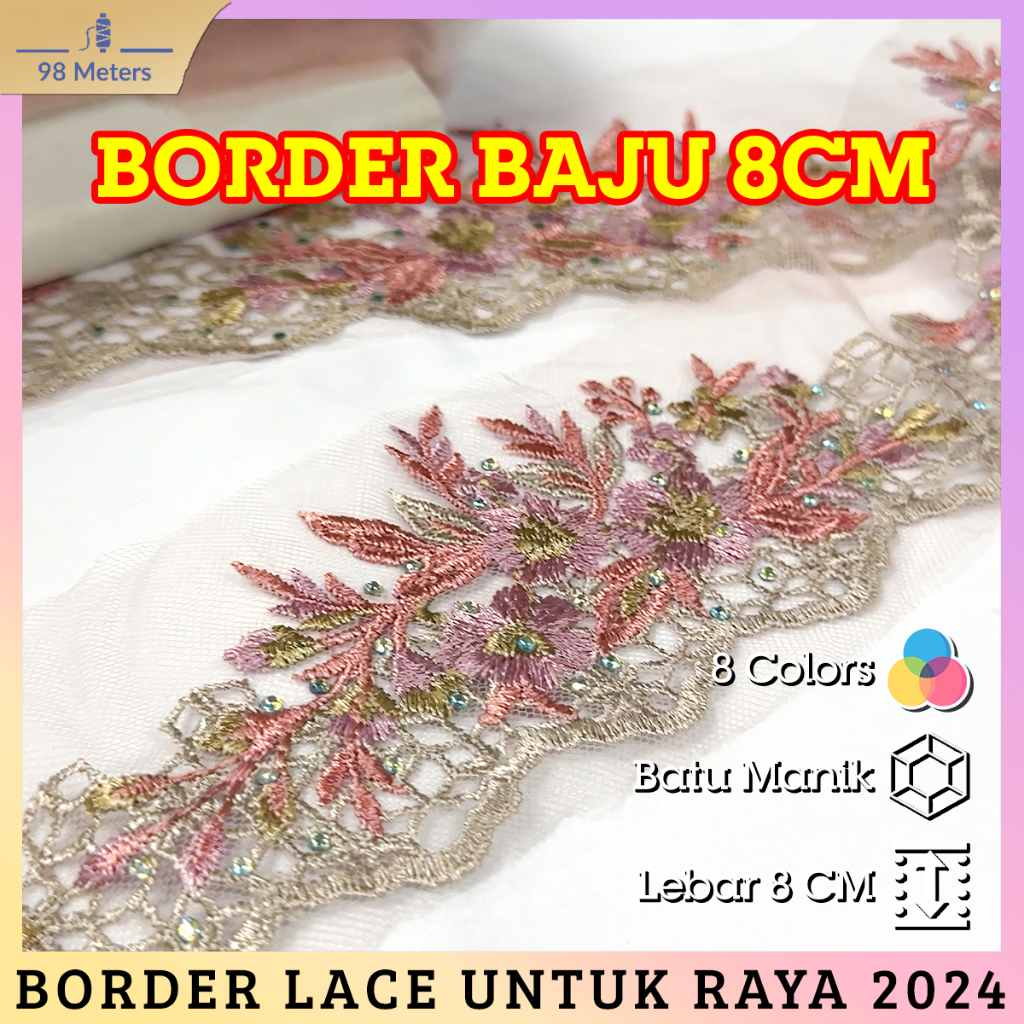 [🔥HOT SALE🔥] Border Baju / Renda Baju / Renda Lace / Border Lace ...