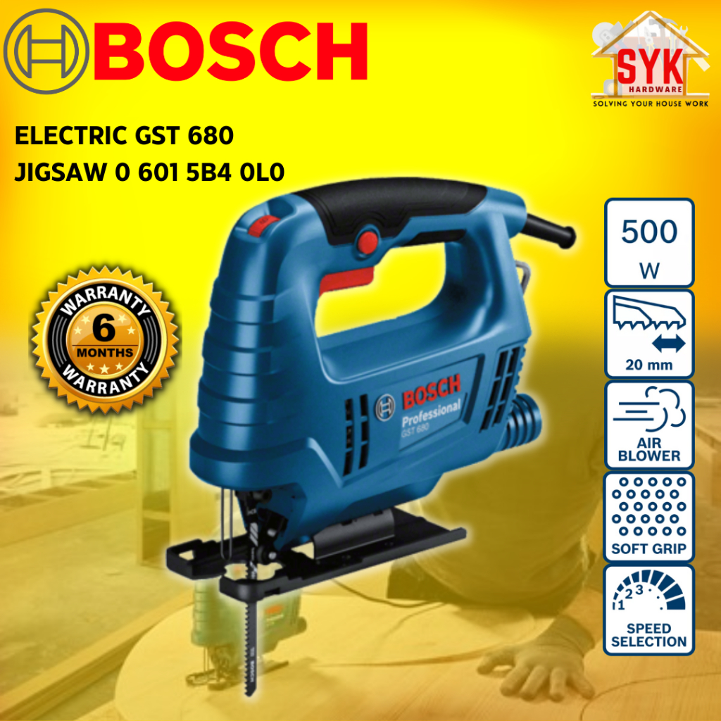 SYK Bosch GST 680 GST680 Electric Jigsaw Machine Wood Metal Cutting ...