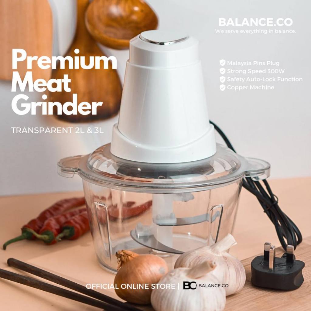 Balance.co Premium White Meat Grinder Mincer Chopper Food Processor ...