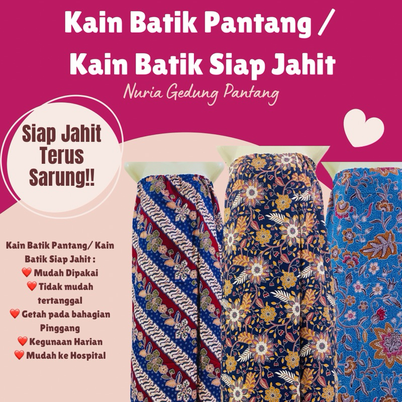 Kain Batik Pantang/Kain Pantang/Batik Pantang/ Kain Basahan/Kain ...