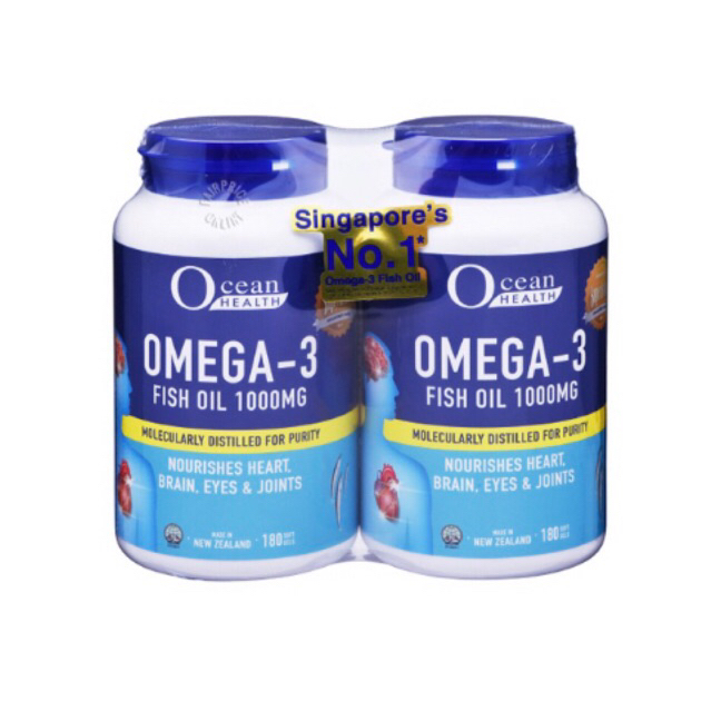Ocean health omega fish oil 1000mg twin pack 2x180s | Shopee Malaysia