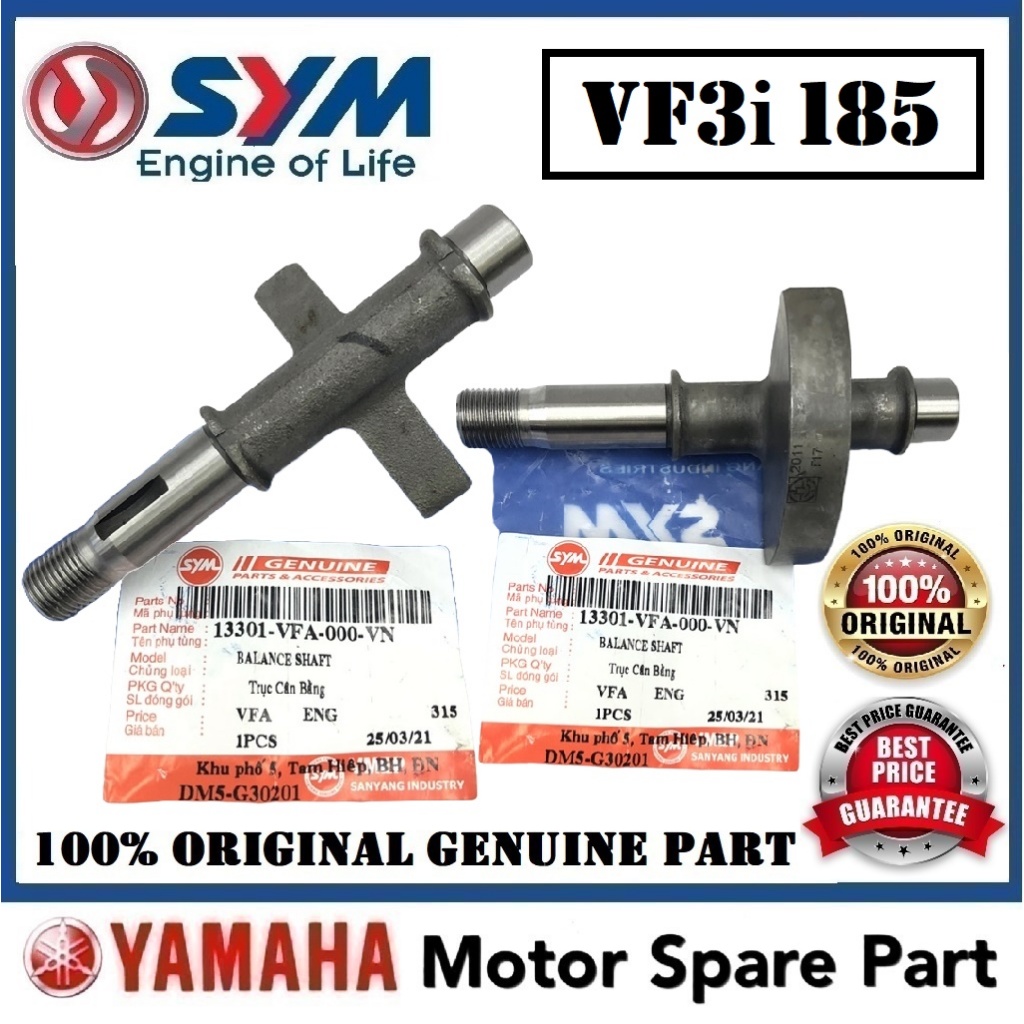 100% ORIGINAL SYM VF3i BALANCER SHAFT 0 13301-VFA-000-VN ENGINE ...