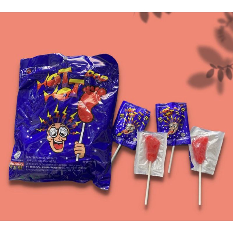 LEGEND CANDY💥 GULA GULA_LOLLI POP TONGKAT BENTUK KAKI _1 PACK (ISI ...