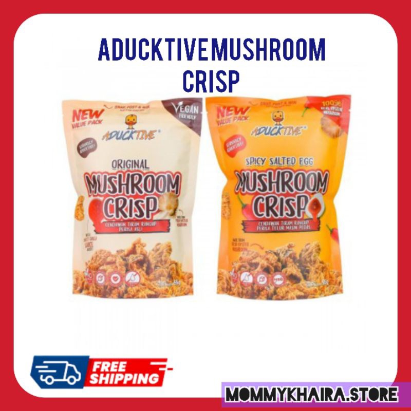 Aducktive mushroom Crisp Original & spicy salted Egg (jangan campur ...