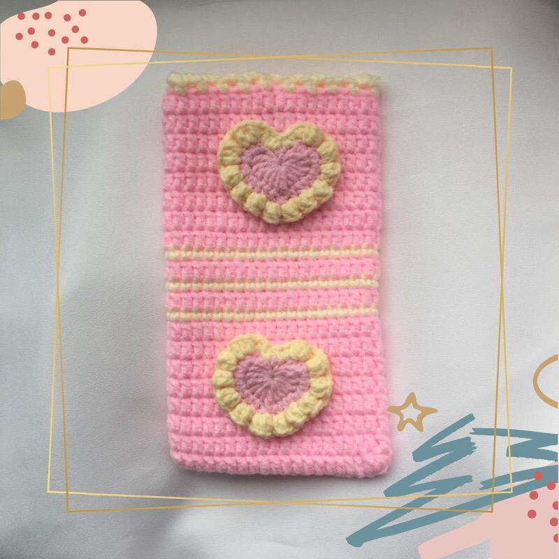 [Ready Stock] Handmade Crochet Calculator Casing Handphone 手机包 多巴胺 ...