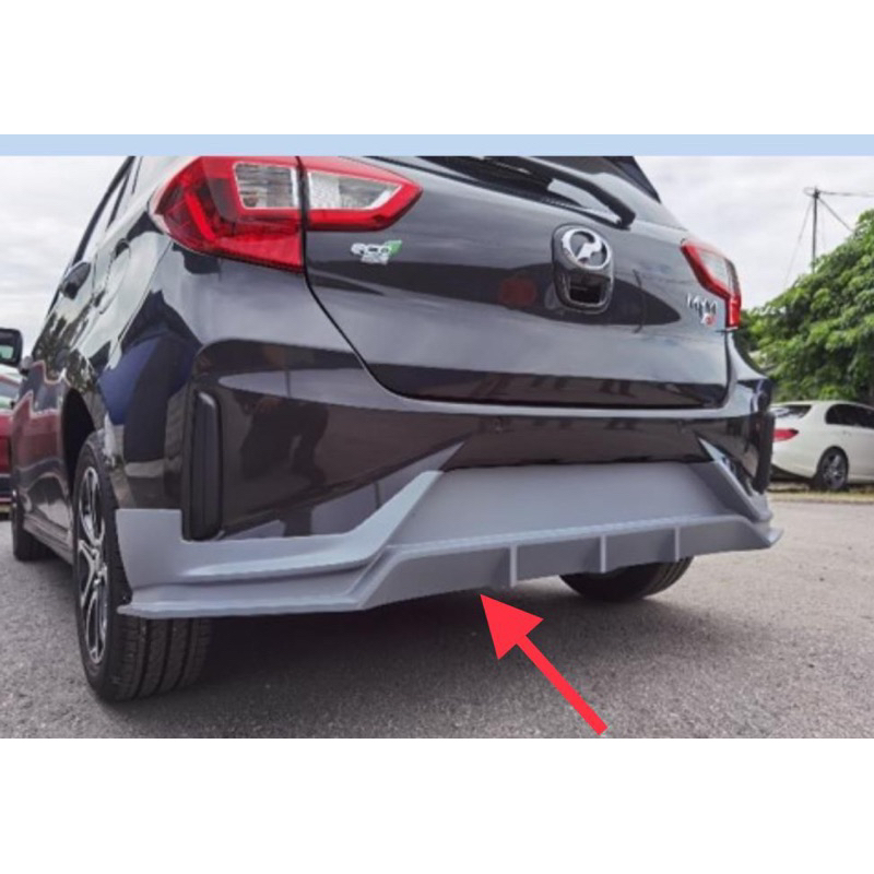 PU2784 PERODUA MYVI 2021 FACELIFT REAR DIFFUSER PU MATERIAL WITHOUT ...