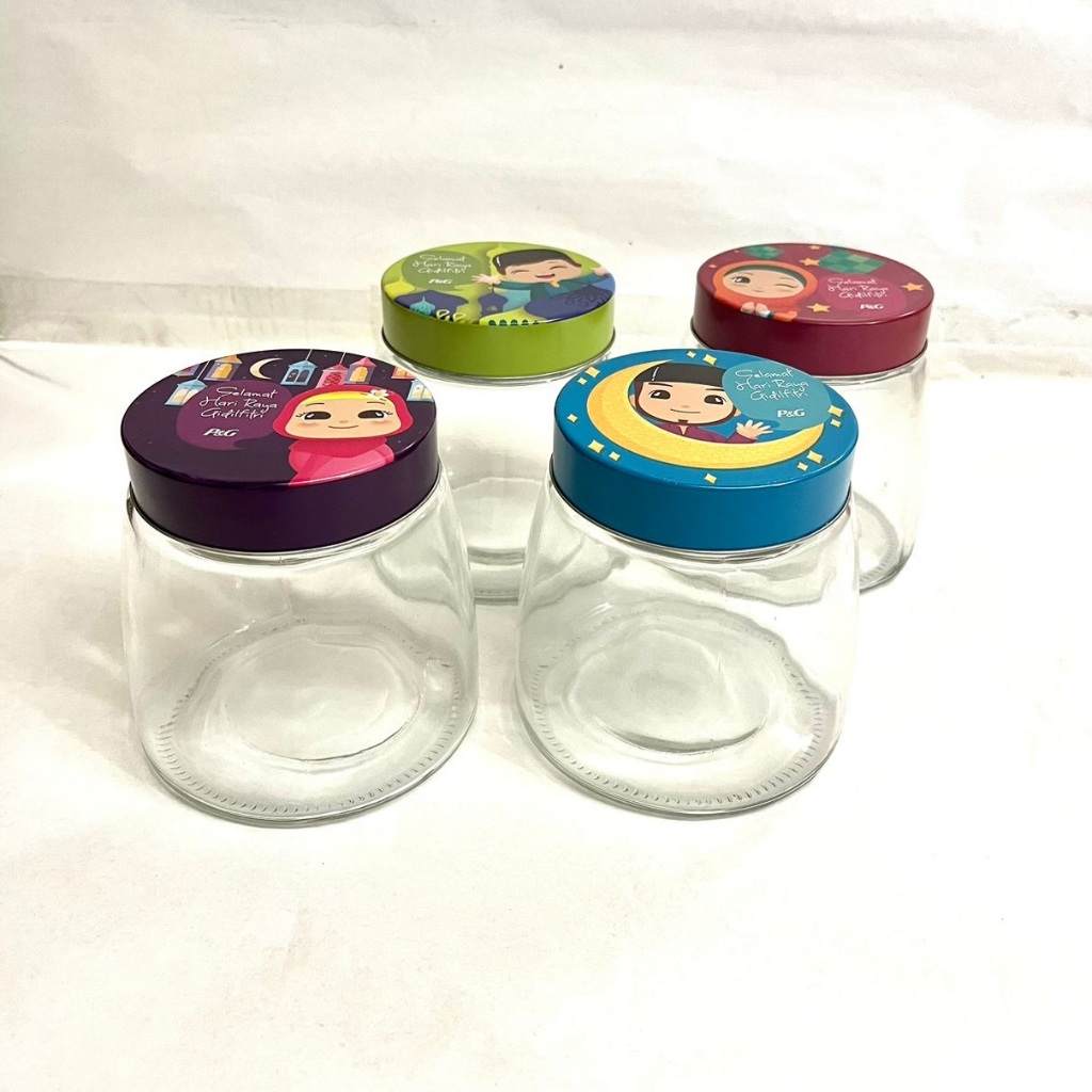 Balang Kuih Raya Kaca 900ml | Glass Cookies Jar 900ml | Shopee Malaysia