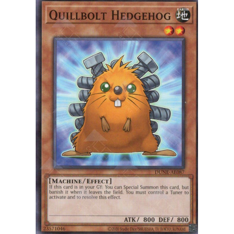 Yugioh DUNE-AE087 Quillbolt Hedgehog (N) | Shopee Malaysia