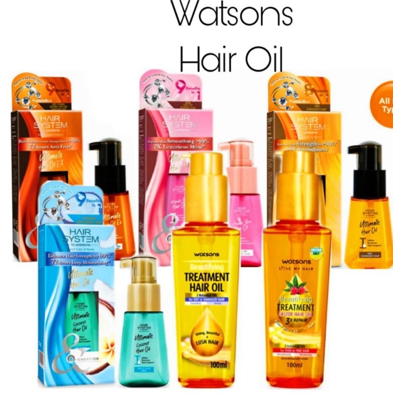 Watson Hair Oil Minyak Rawatan Rambut Gugur Kering Rosak Watsons for ...