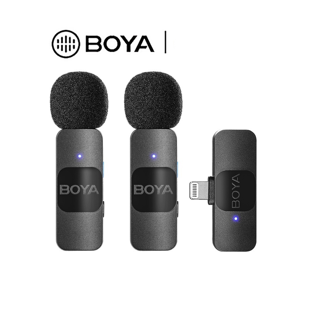 BOYA BY-V1/V2 BY-V10 / BY-V20 / Ultracompact 2.4GHz Wireless Mic Noise Cancellation Microphone ...