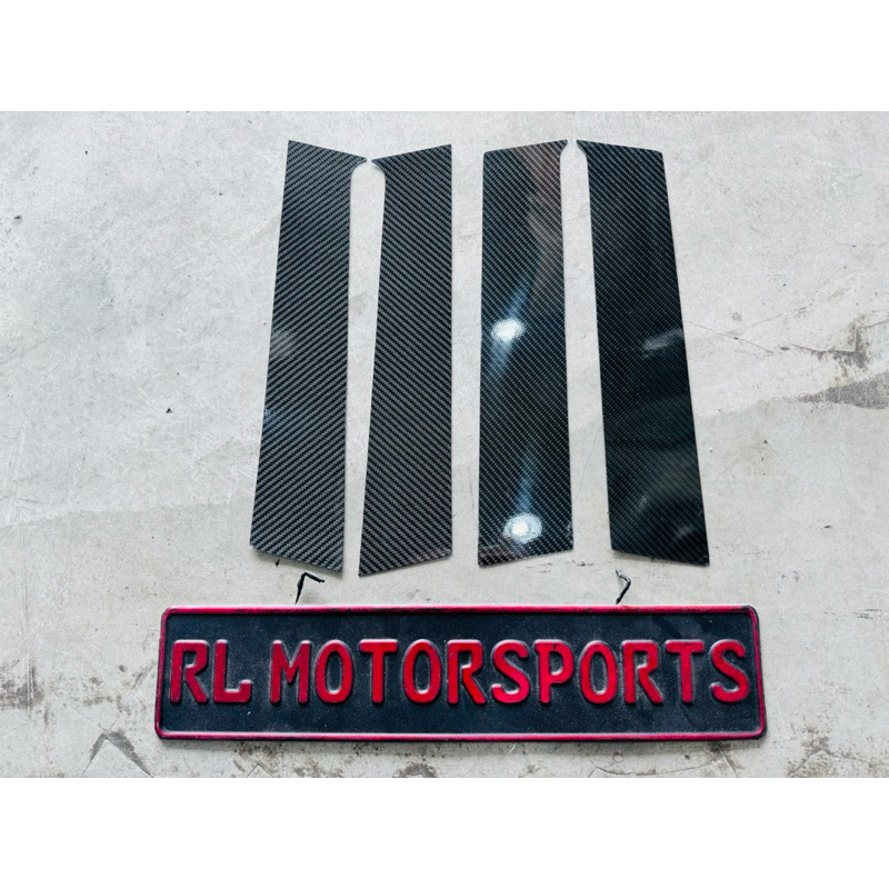 Proton inspira Mitsubishi lancer evo GT X carbon fiber side door pillar ...