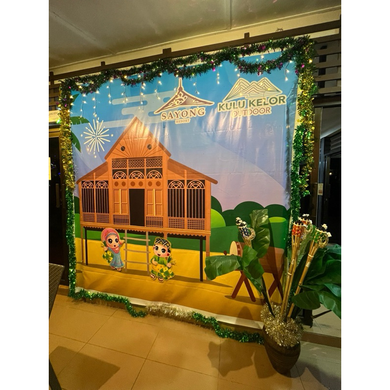 PART 1 BACKDROP DINDING HIASAN RAYA AIDILFITRI/AIDILADHA 2025 UNTUK ...