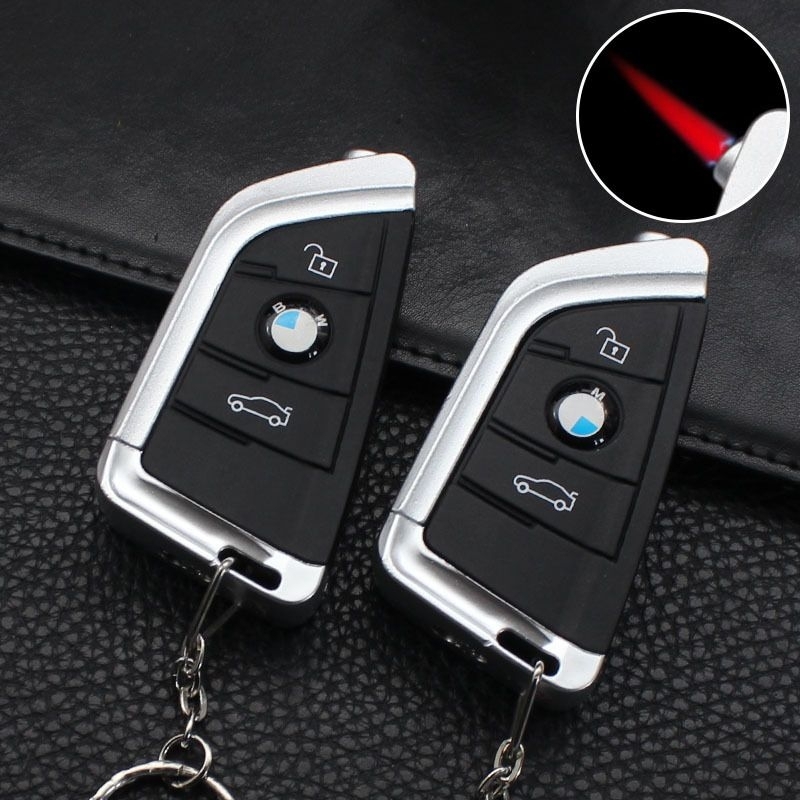 BMW Car Keychain LED Light Windproof Lighter (Red Flame) | Shopee Malaysia