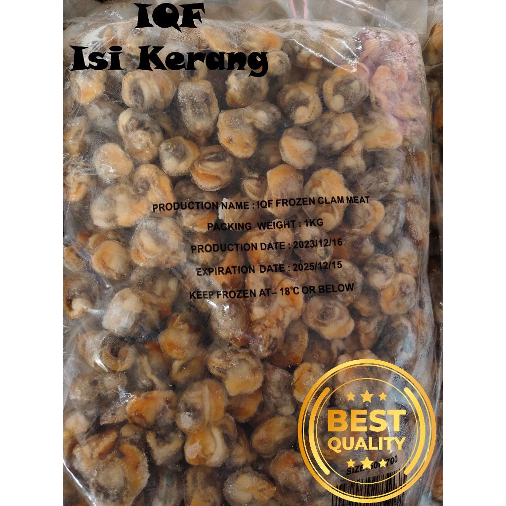 Isi Kerang IQF/Clam Meat Frozen Seafood .Size(M) 1KG Packing. | Shopee ...