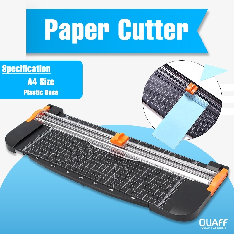 Quaff Plastic Base Paper Cutting Machine A4 Size School Office Cutting ...