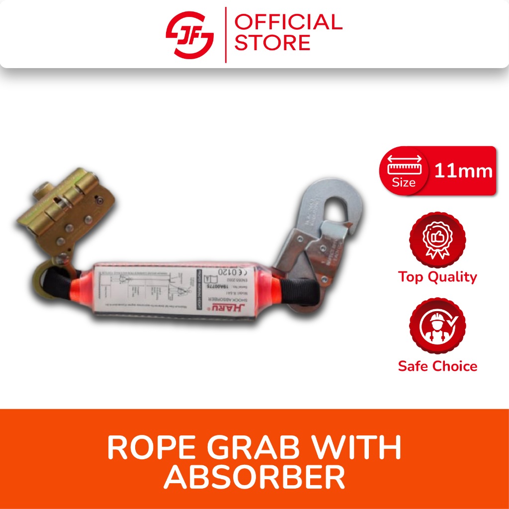 Haru F24C-Rsa1 Rope Grab With Absorber Fall Arrester Safety Rope ...