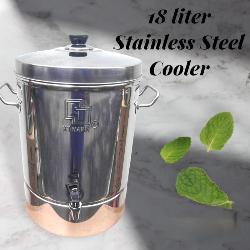KT WARE 18L stainless steel cooler / water dispenser / tong air steel ...