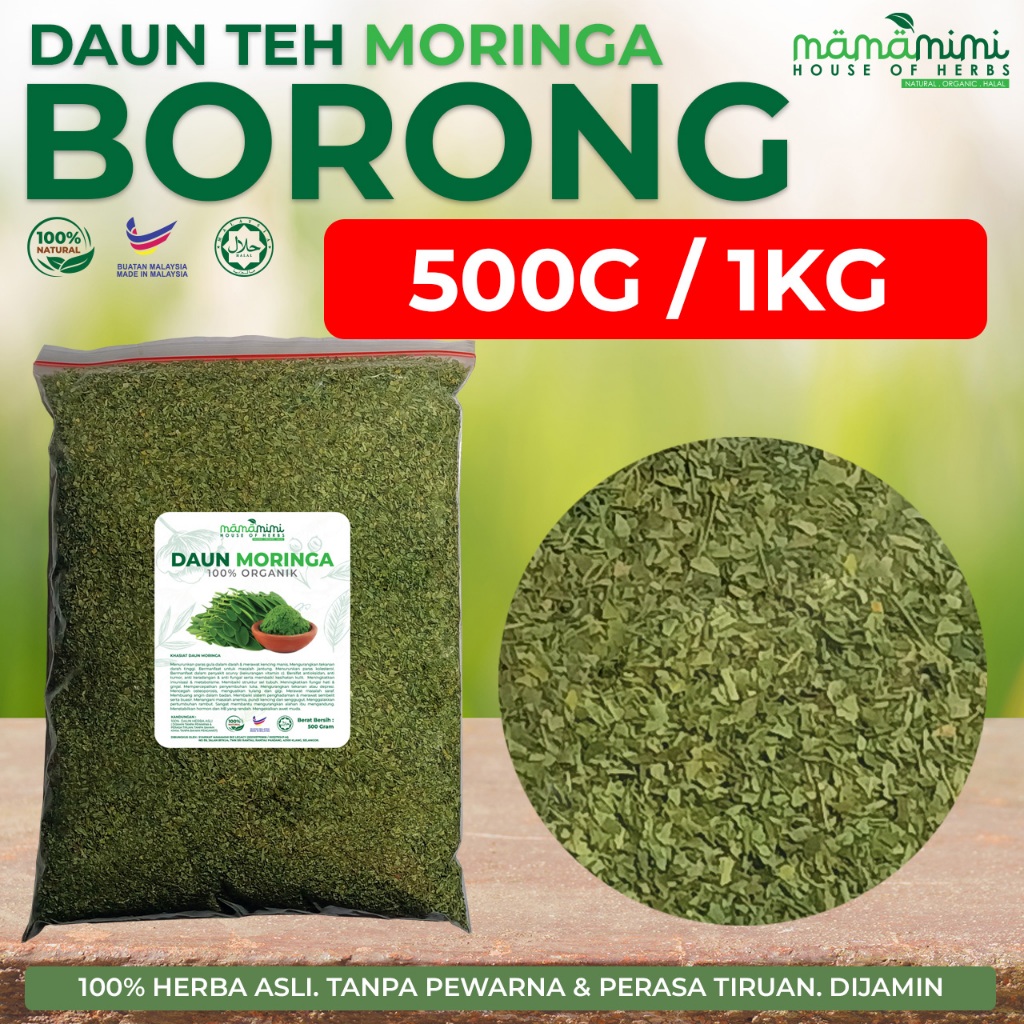 [BORONG] 0.5KG Daun Teh Moringa Oleifera / Daun Kelor | Shopee Malaysia