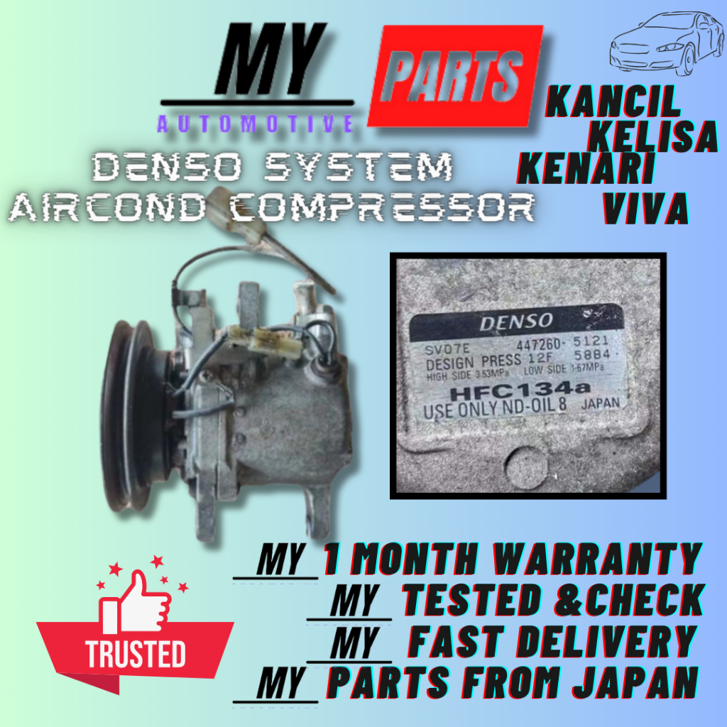 Original Japan Denso Perodua Kancil Viva Kelisa Kenari Aircond ...
