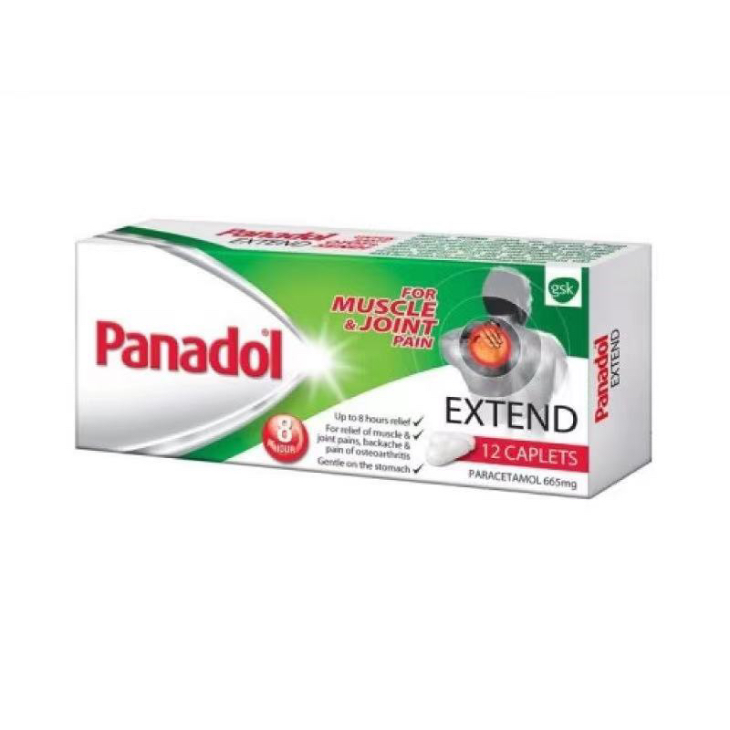 PANADOL EXTEND TABLETS 6 tablets/strip (Paracetamol 665mg) 1 STRIP ...