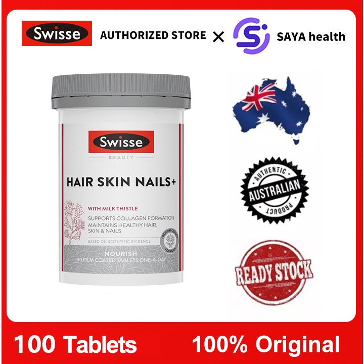 Swisse Beauty Hair Skin Nails 100 tablets (exp: 2026) | Shopee Malaysia