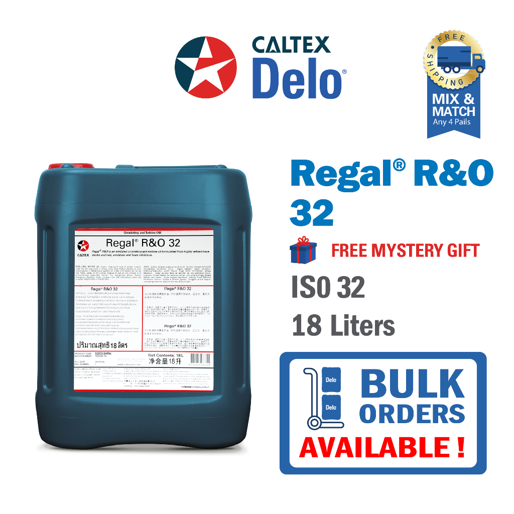 Caltex Regal R&O 32 Circulating Oil (18L) | Shopee Malaysia