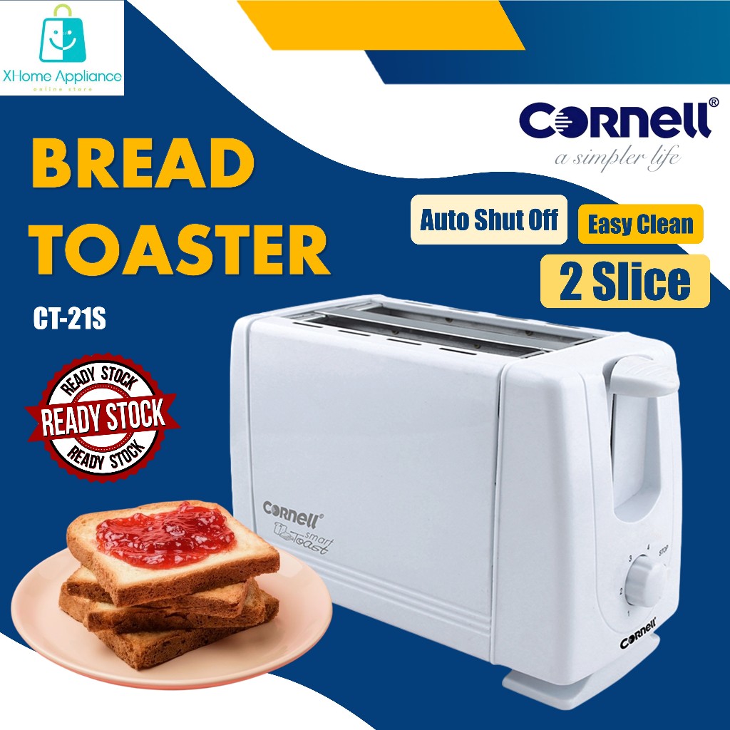【PROMOTION】Cornell Toaster CT-21S 2 Slices Bread Toaster Pop-up ...