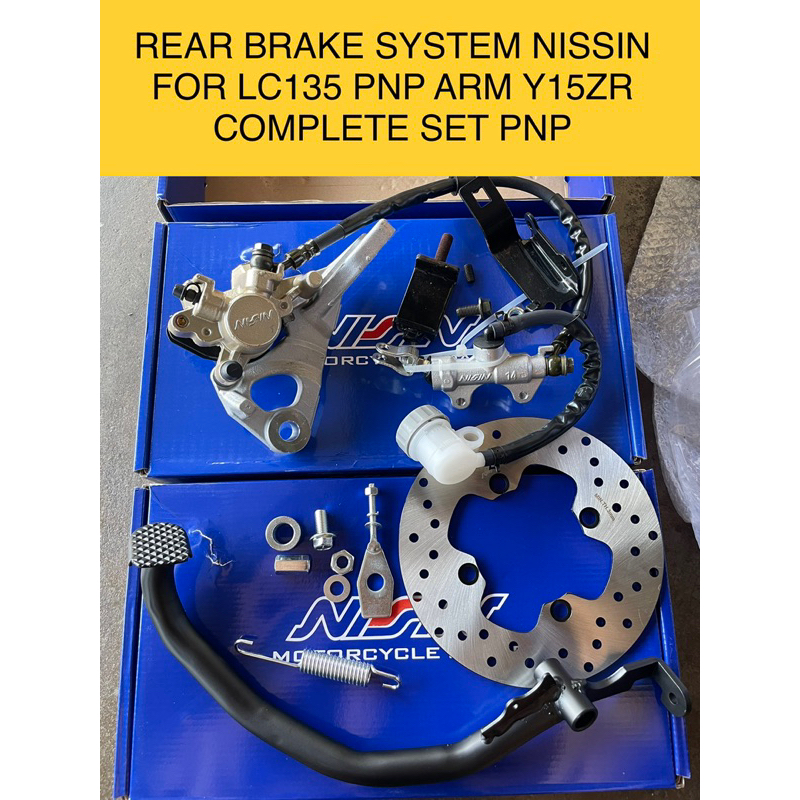 LC135 REAR BRAKE SYSTEM SET NISSIN BREK DISC BELAKANG MODIFY LC135 PNP ...