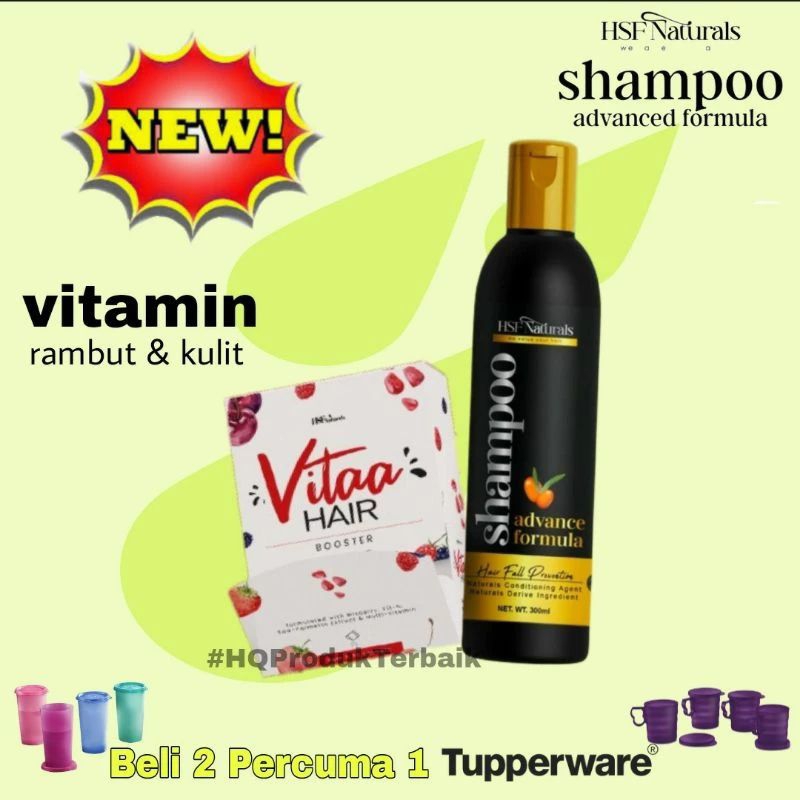 🔥TOLONG CLEAR STOK🔥SHAMPOO ORGANIK ALOEVERA HSF NATURALS & SERUM JOJOBA ...