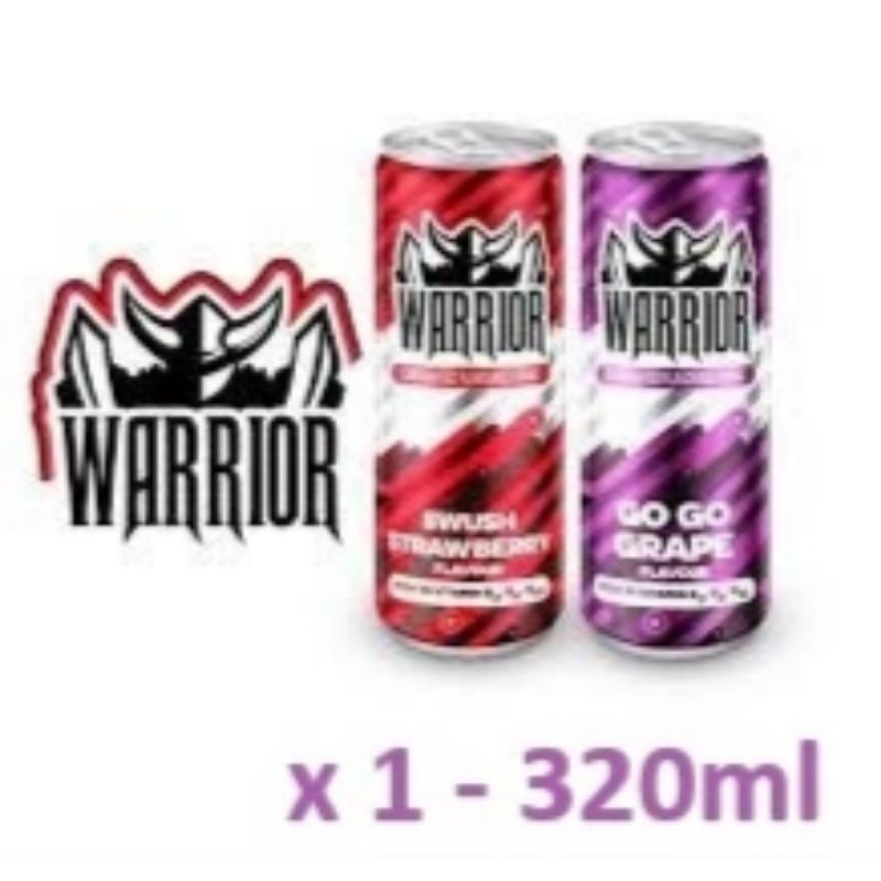 Warrior Energy Drink Grape/ Strawberry 320ml x 1tin | Shopee Malaysia