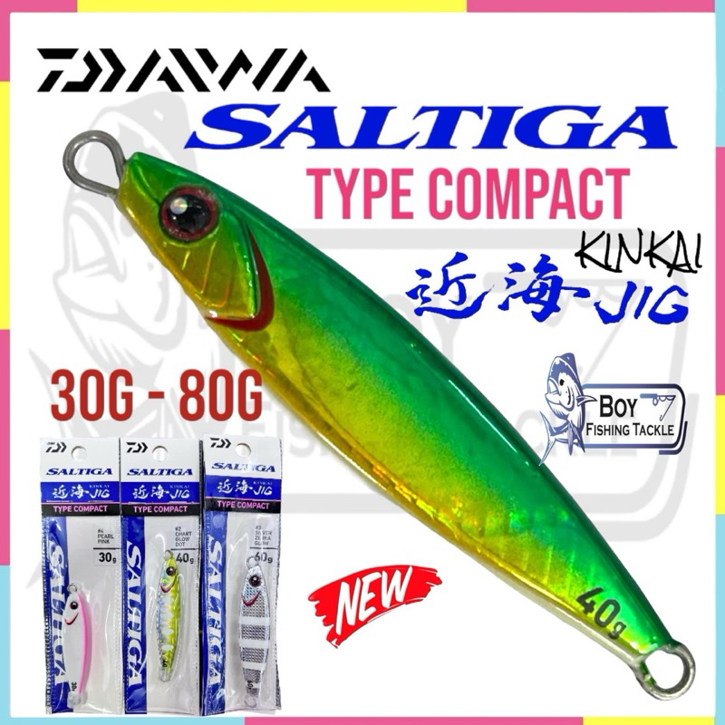 2024 DAIWA SALTIGA KINKAI JIG TYPE COMPACT 30g 40g 60g 80g SALTWATER JIG FAST JIG FISHING JIG ...