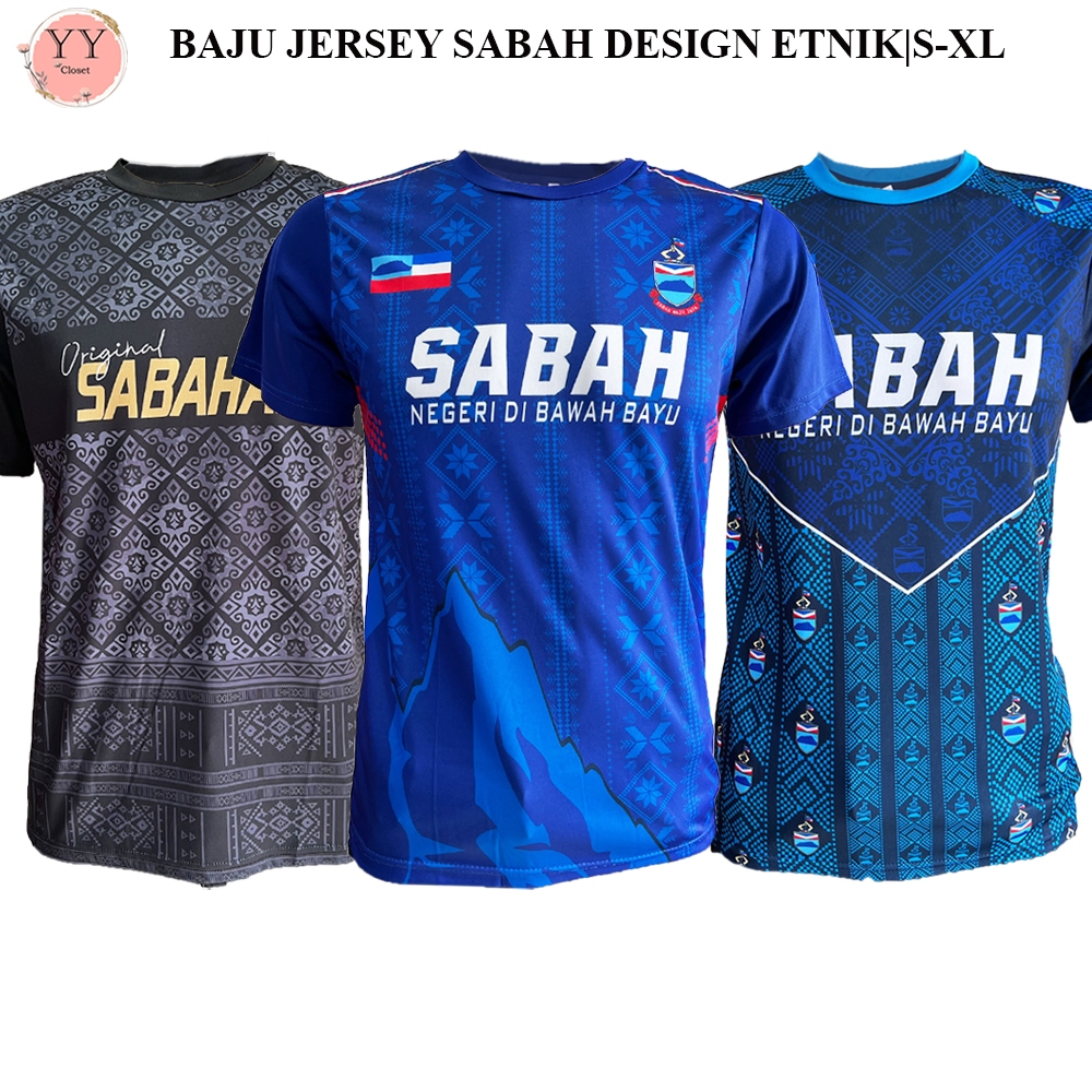 Unisex Baju Jersey Batik SABAHAN Jersey Traditional Etnik Sabah|S-XL ...