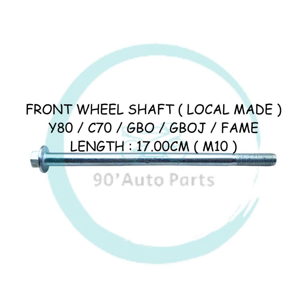 FRONT WHEEL SHAFT MOTOR YAMAHA Y80 CDI HONDA C70 C70Z GBO GBOJ GBO J ...