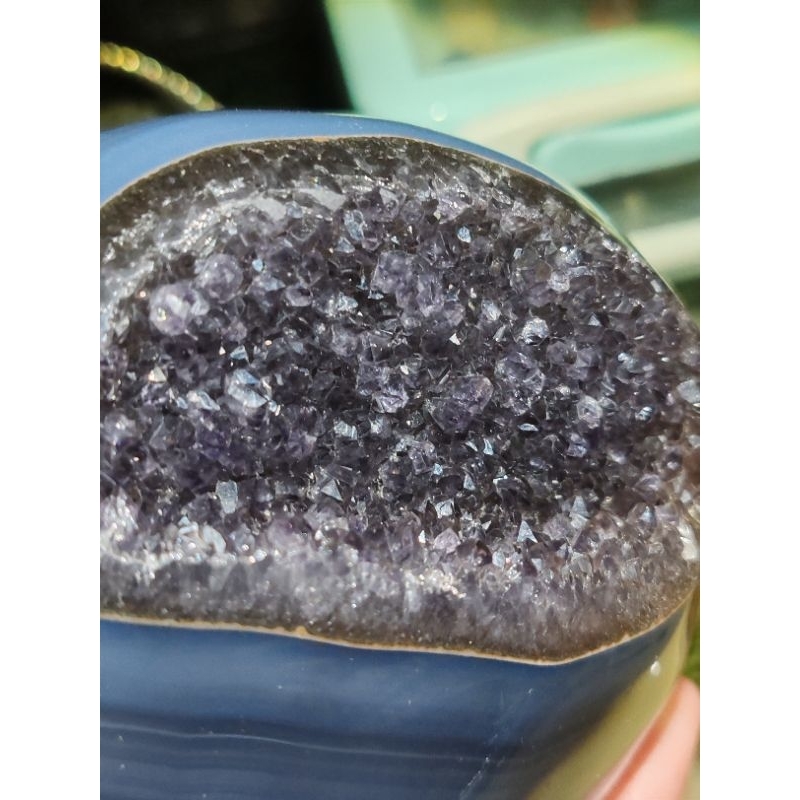 Amethyst Agate Geode FULLY Polished (High grade) | Shopee Malaysia