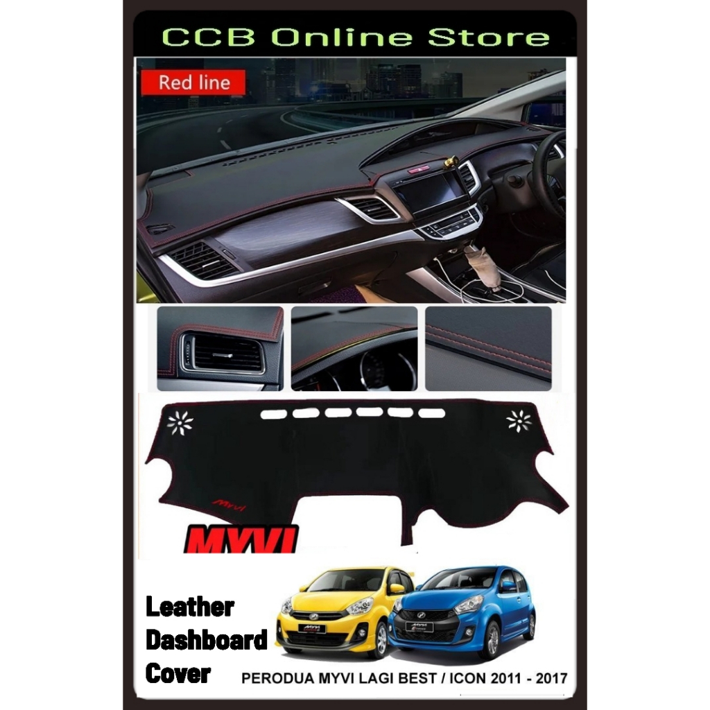 Perodua Myvi Lagi Best 2012-2014 / Myvi Icon 2015-2017 Car Leather Dash ...