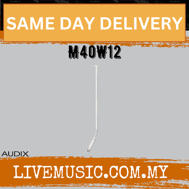 Audix M40W12 Miniature High-Output Cardioid Ceiling Microphone with 12 ...