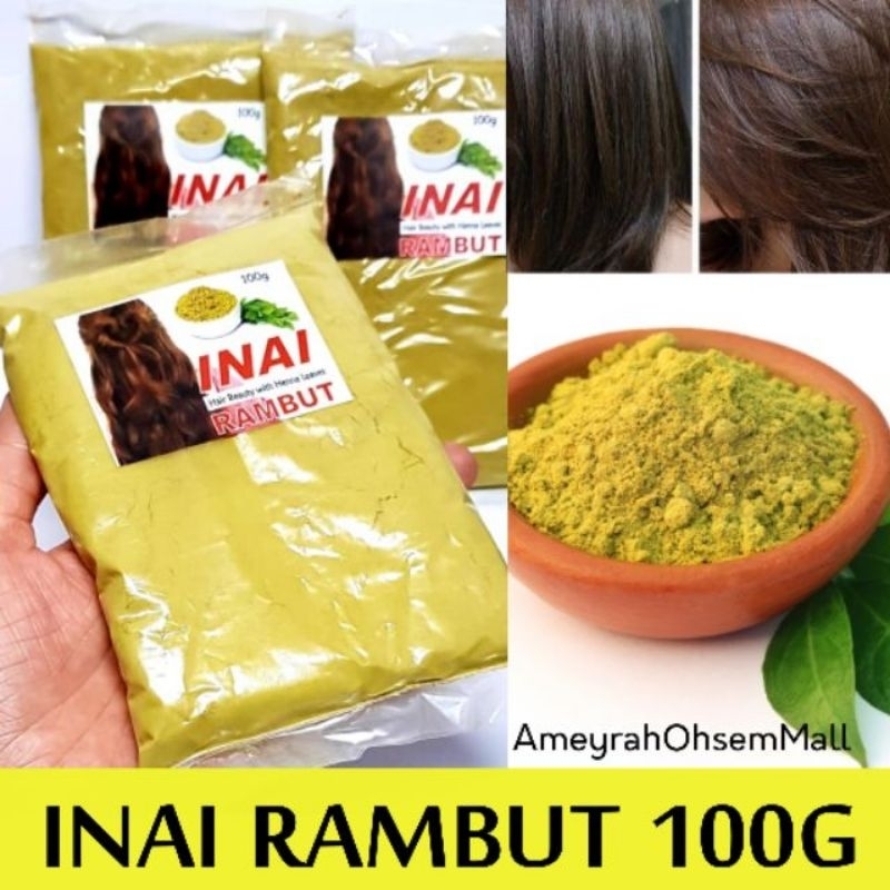 Inai Rambut 50g/ 100g : Best Apply Banyk Kelebihan/ Bole utk jari dan ...