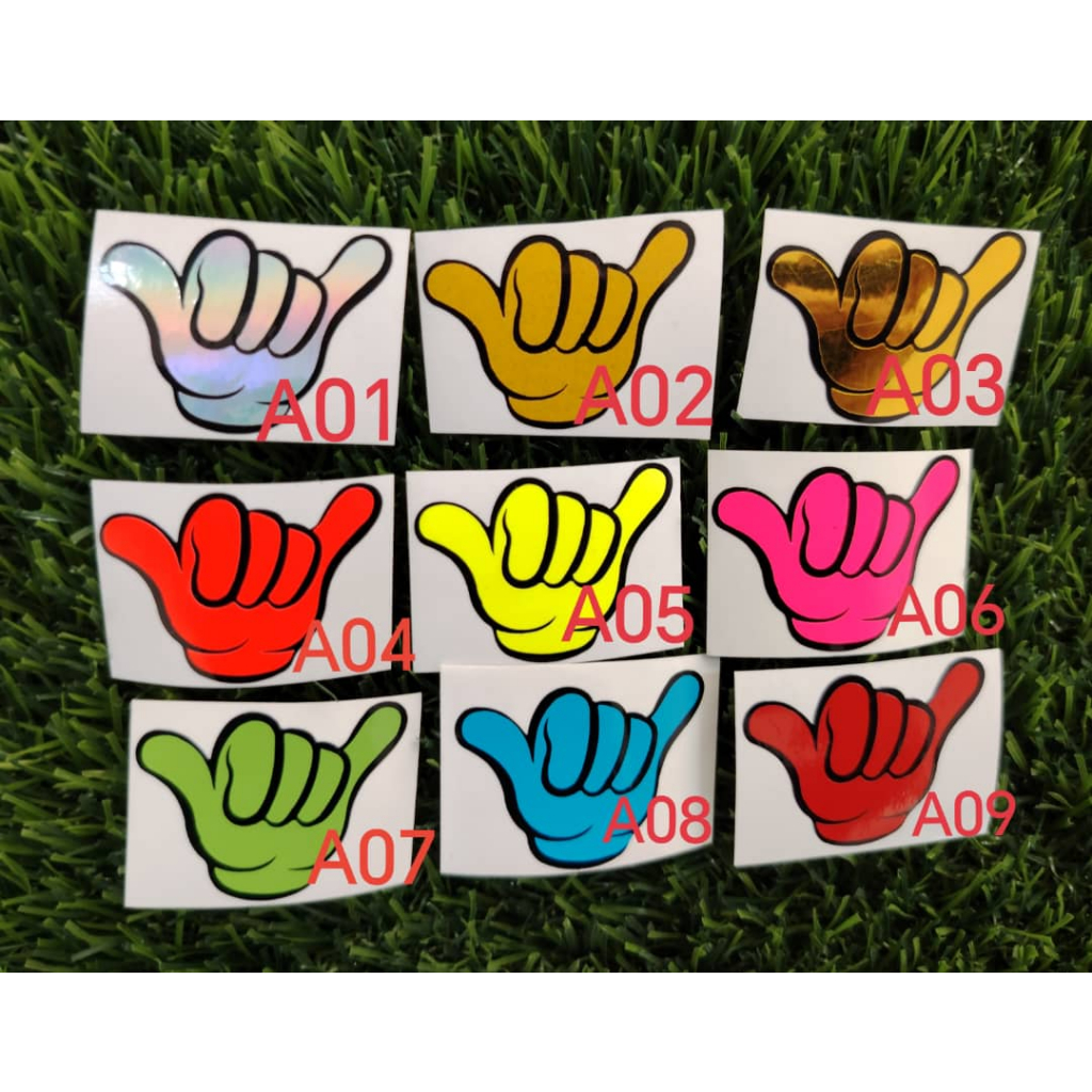 sticker potong warna pantul fluorescent ori quality baik | Shopee Malaysia