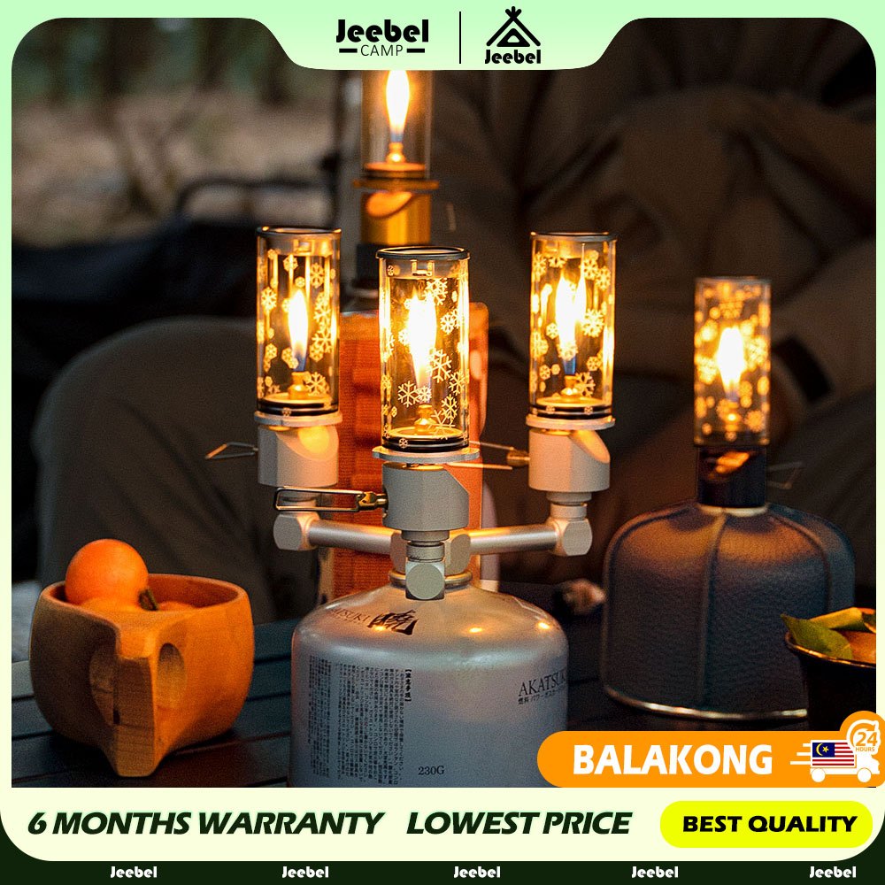 Outdoor Gas Candle Lamp Tent Lantern Portable Camping Gas Propane ...
