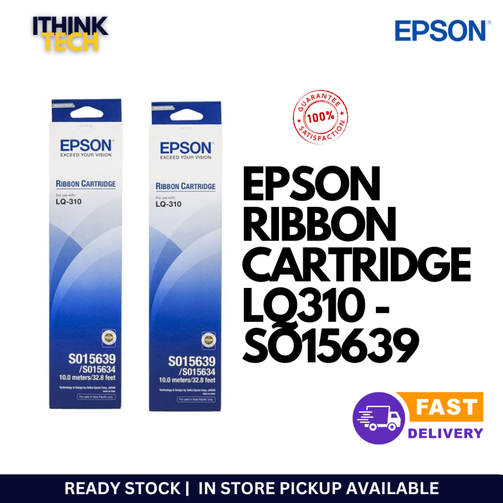 Epson LQ-310 Ribbon Cartridge S015639 S015634 - LQ310 Ink Ribbon For ...