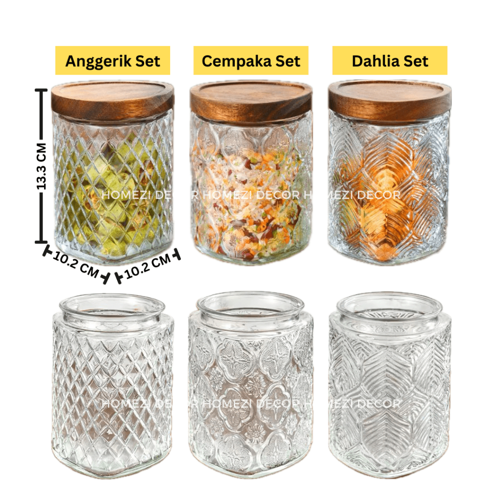 Balang Kuih Raya Segitiga Cookies Jars Glass Jar Balang Biskut Raya ...