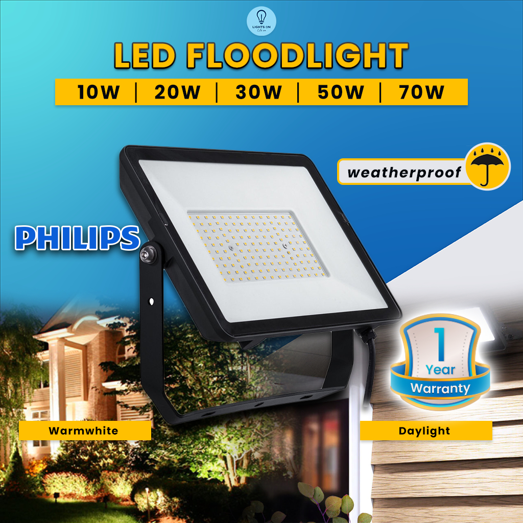 Philips 10w/20w/30w/50w/70w BVC150 Outdoor LED Floodlight IP65 ...